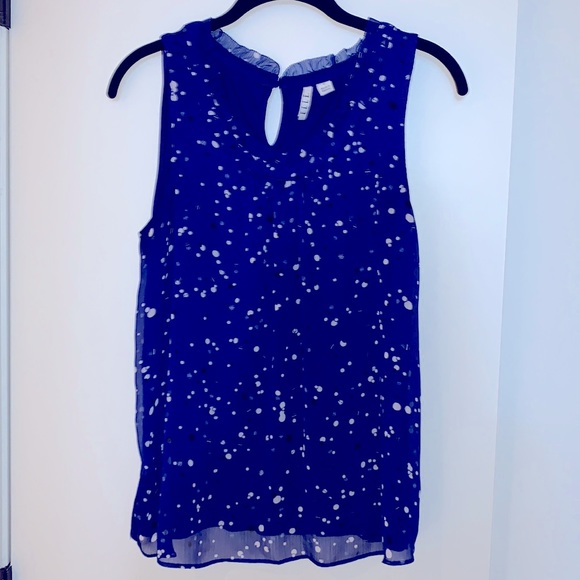 Elle | Tops | Elle Blue Blouse | Poshmark